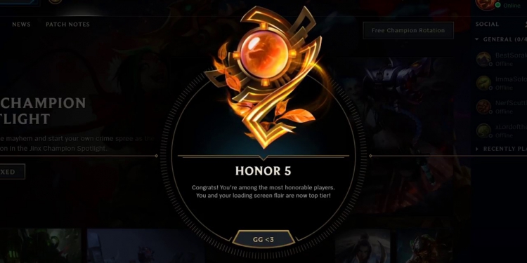 Nuevos cambios de Honor en League of Legends » Hero Network