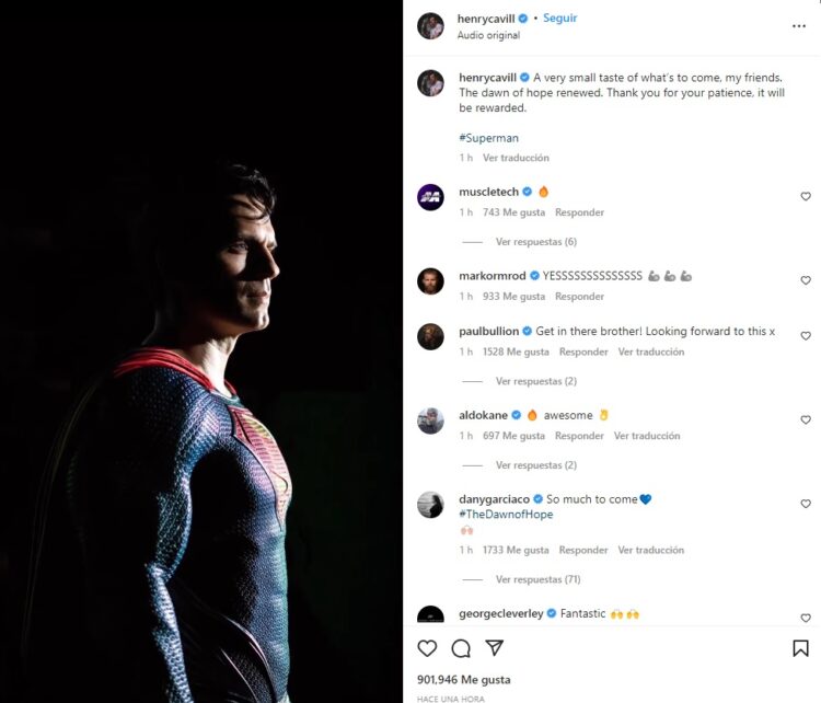 Henry Cavill anuncia que oficialmente ha regresado como Superman » Hero Network