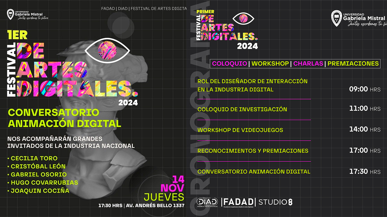 Primer Festival de Artes Digitales de la Universidad Gabriela Mistral ...