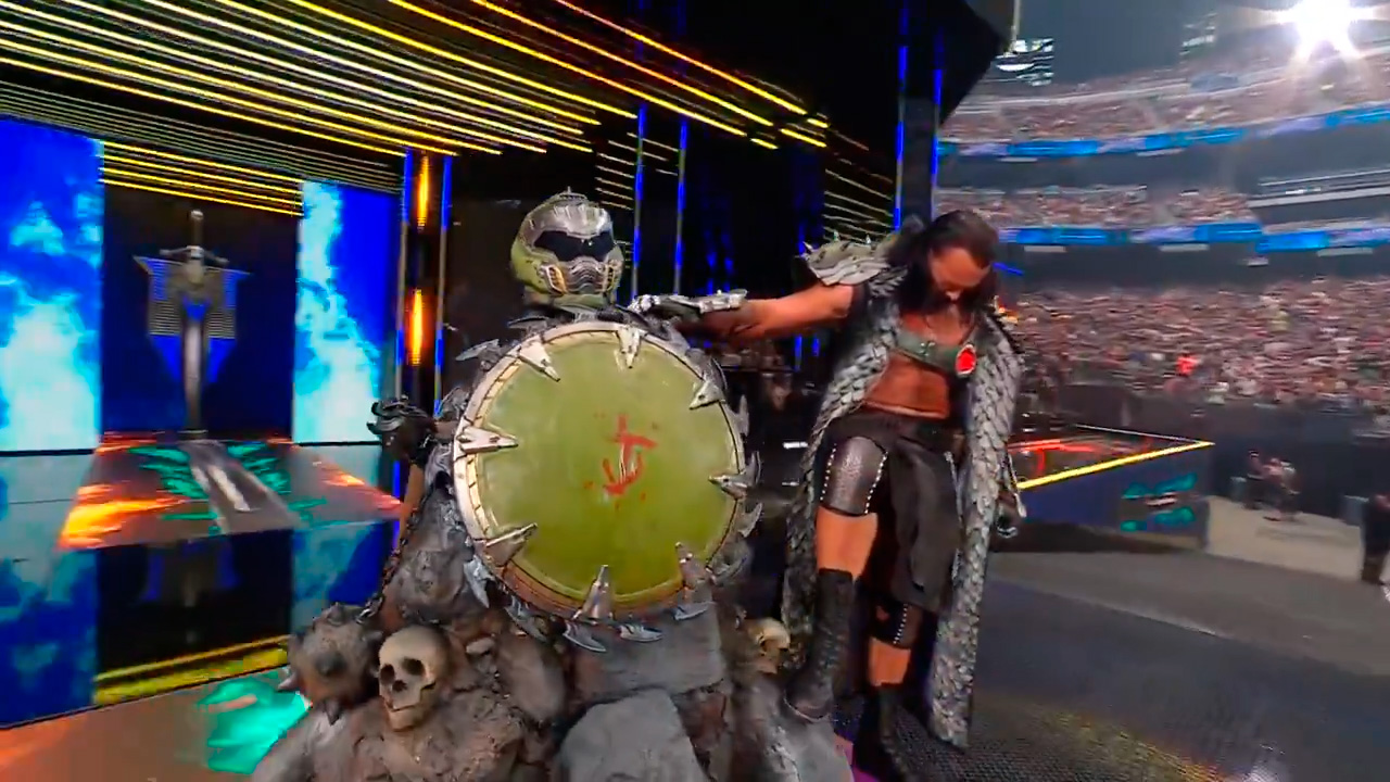 Drew McIntyre sorprende en WrestleMania 41 vestido como Doom Slayer en ...